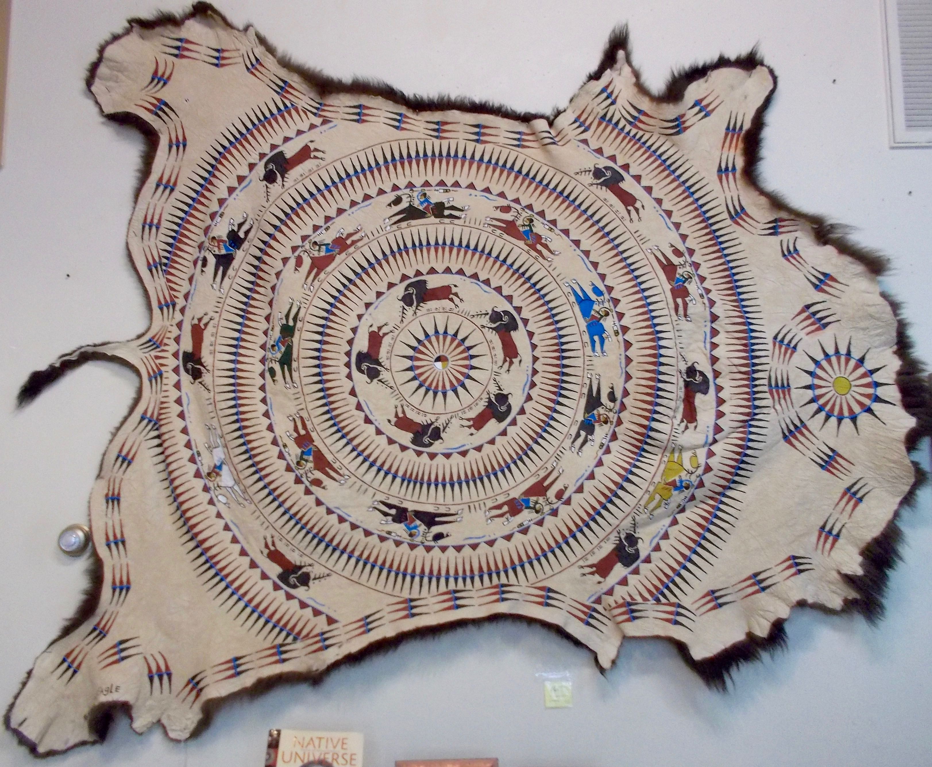 Traditional Hide Paintings and art in Rapid City SD - Dakota Drum