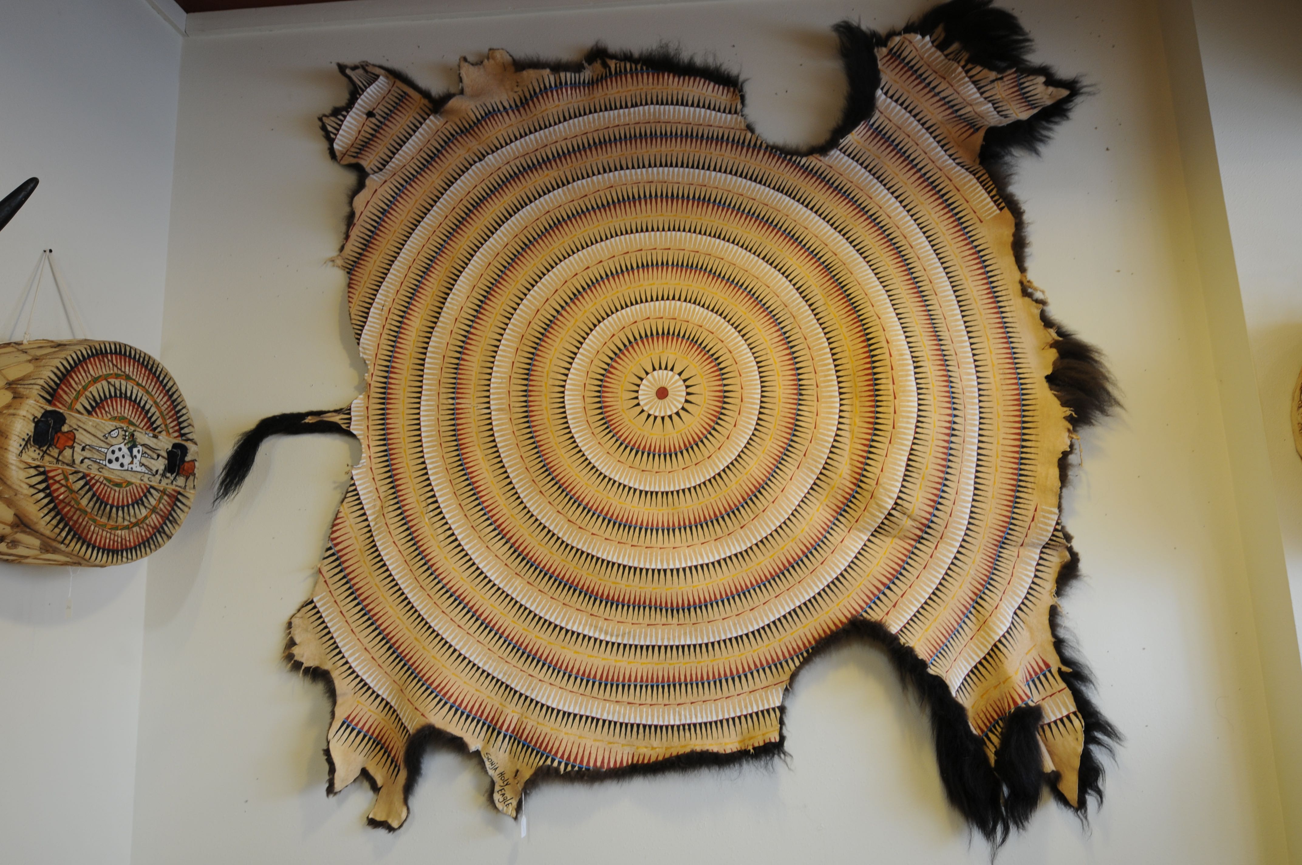 Traditional Hide Paintings and art in Rapid City SD - Dakota Drum