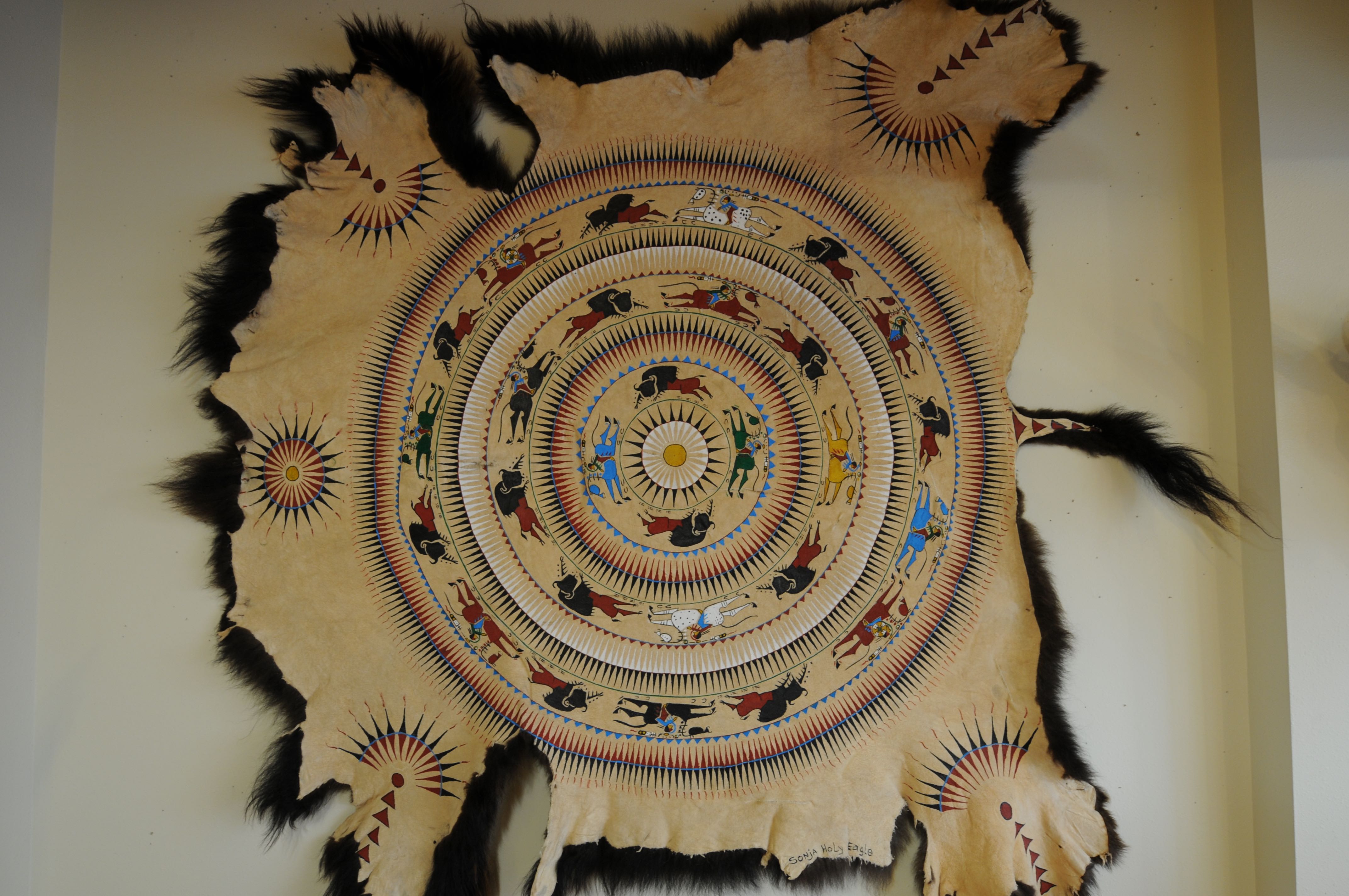 Traditional Hide Paintings and art in Rapid City SD - Dakota Drum