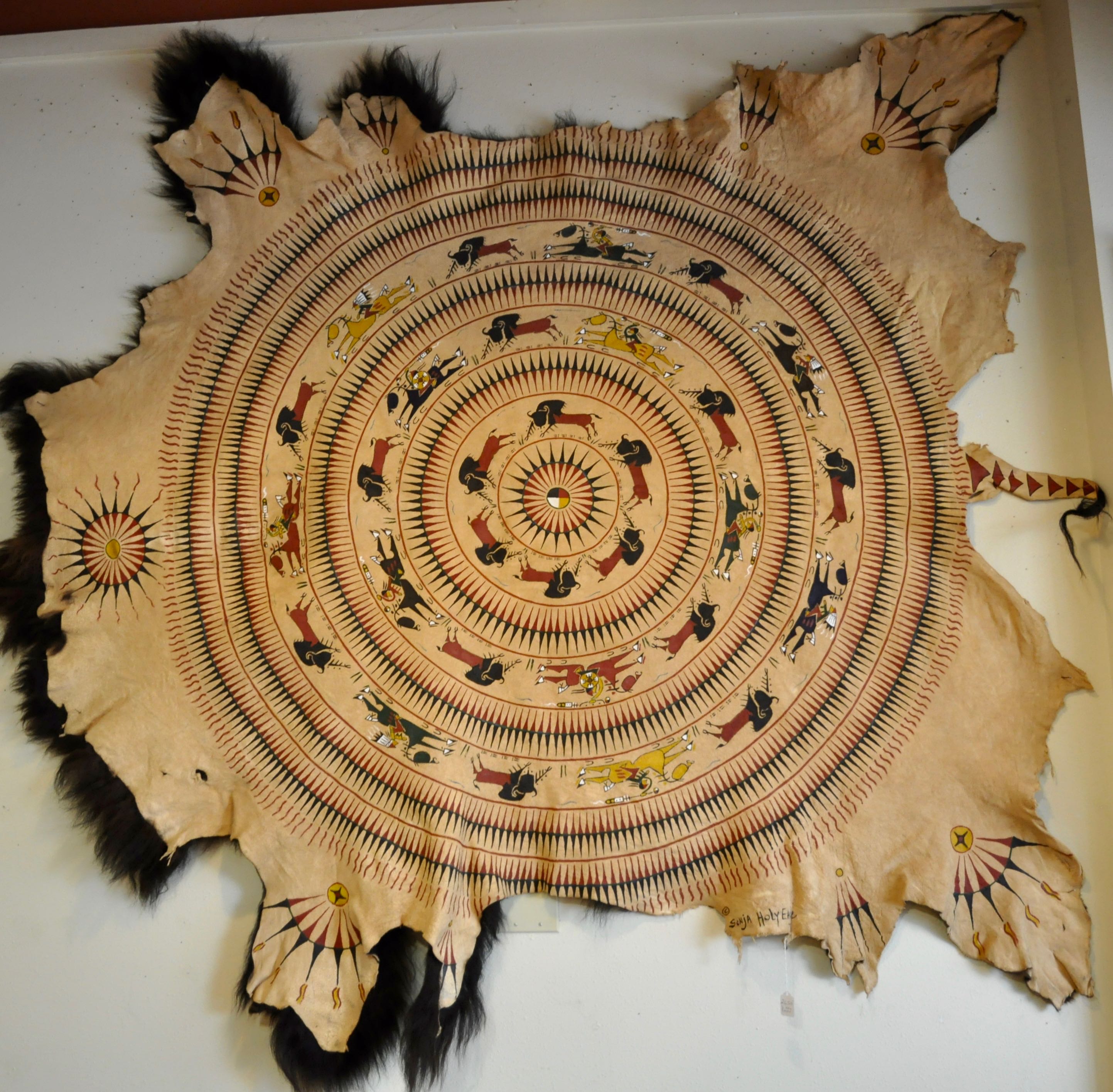 Traditional Hide Paintings and art in Rapid City SD - Dakota Drum